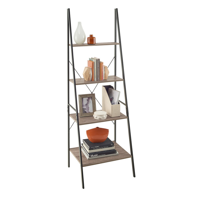 Gray Ladder Bookcases at James Saavedra blog