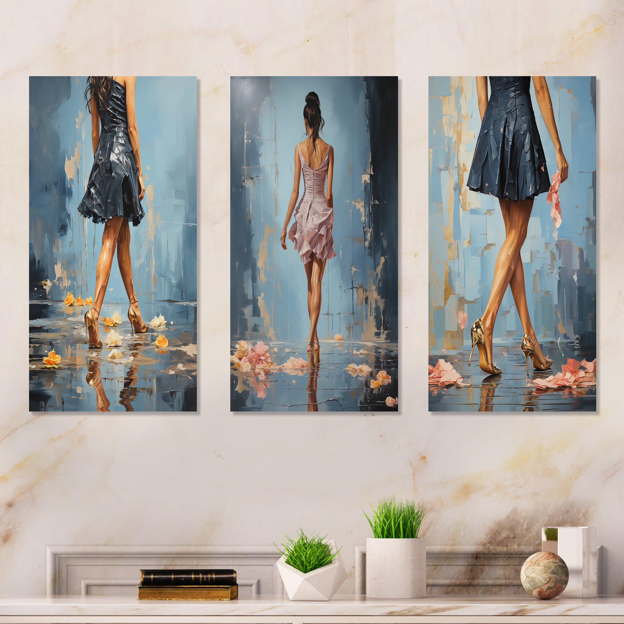 Mercer41 Glamorous Gait Painting Of Woman's Heels I - Woman Wall Art ...