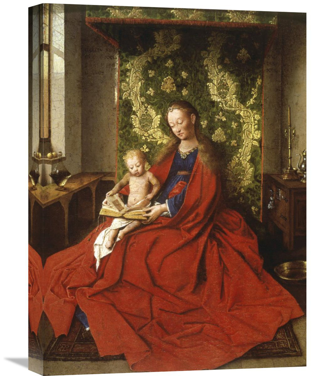 Global Gallery 'Madonna and Child' by Jan Van Eyck Painting Print on ...