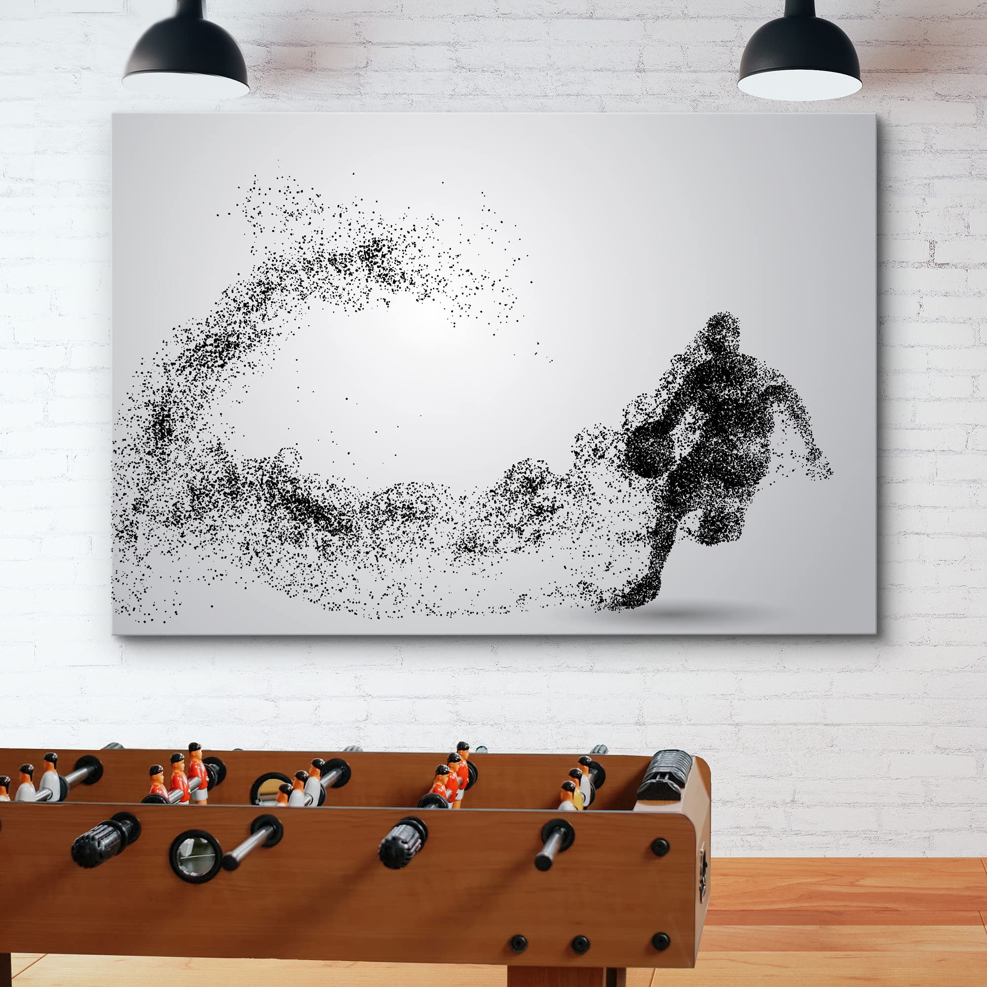 IDEA4WALL Dot Explosion Basketball Player Dribbling Ball Sports ...