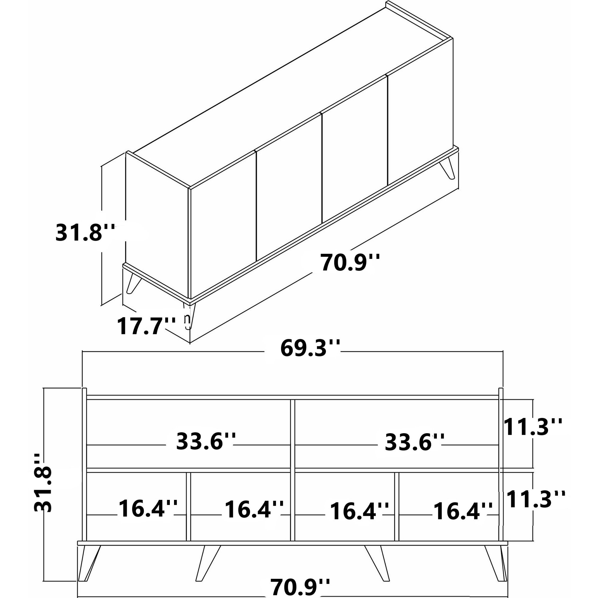 Corrigan Studio® Mackenley 70.9" Console Table | Wayfair