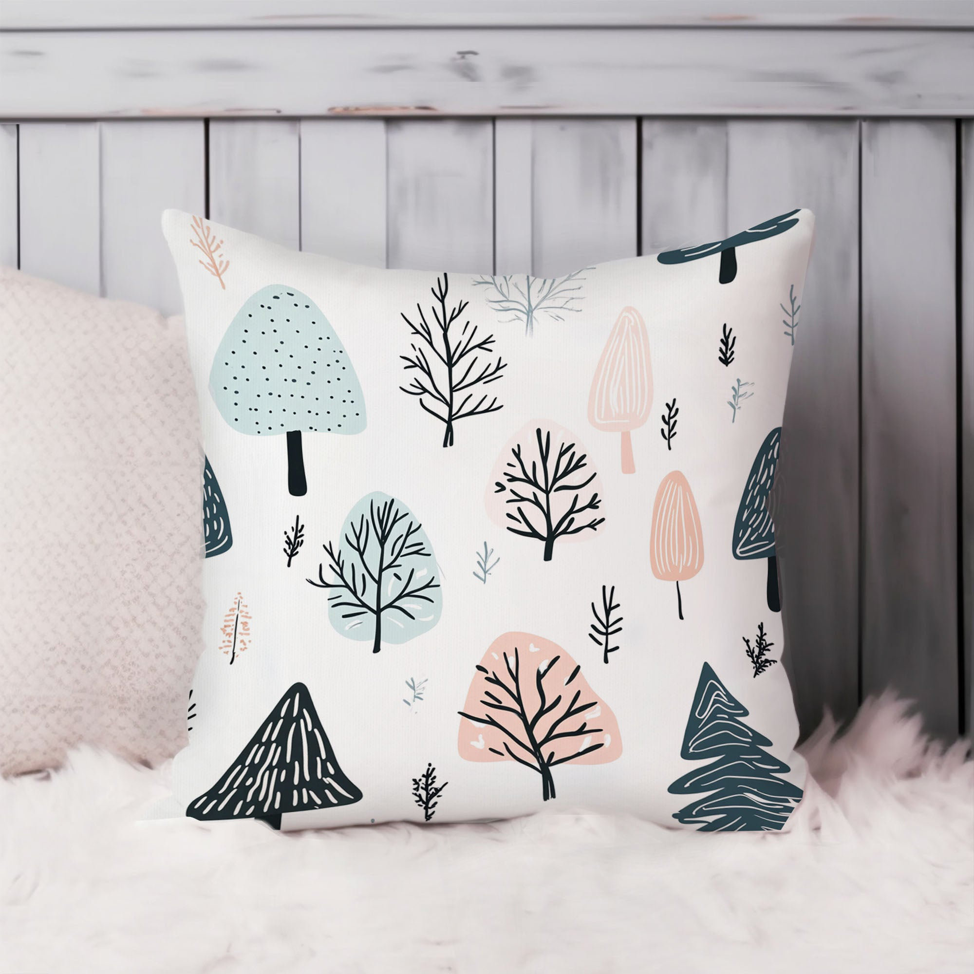 Ethan Taylor Botanical Scandinavian Garden IV Scandinavian Throw Pillow ...