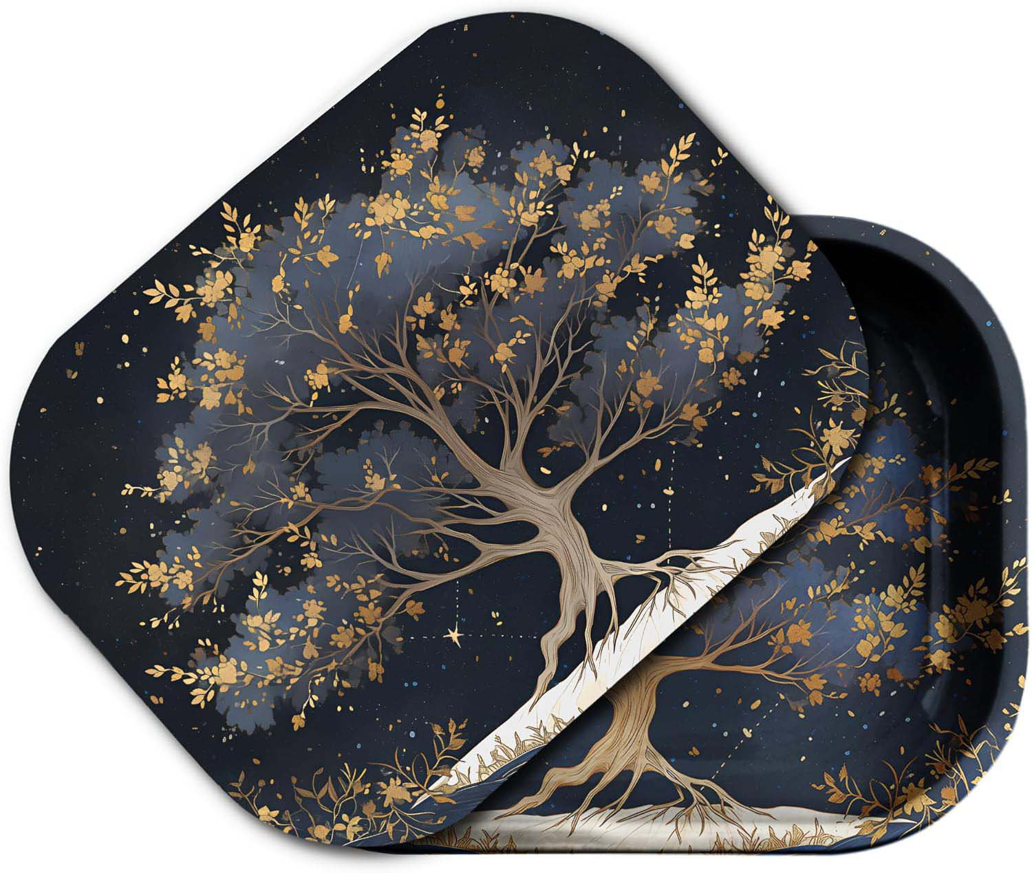 House of Hampton® Small Metal Tray With Magnetic Lid, Cute Decorative ...