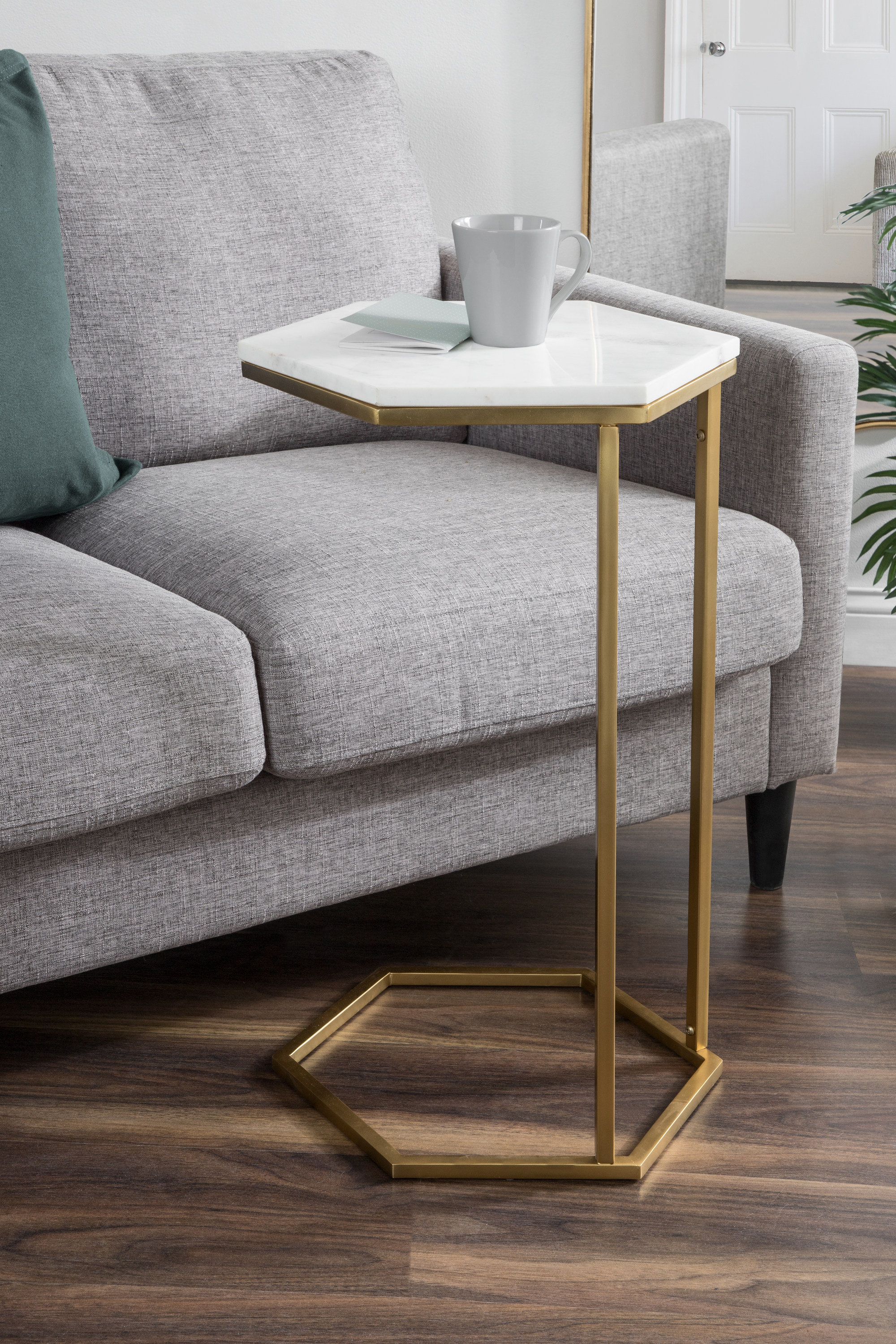 Mercer41 Cemaliye Marble Top Frame End Table & Reviews - Wayfair Canada