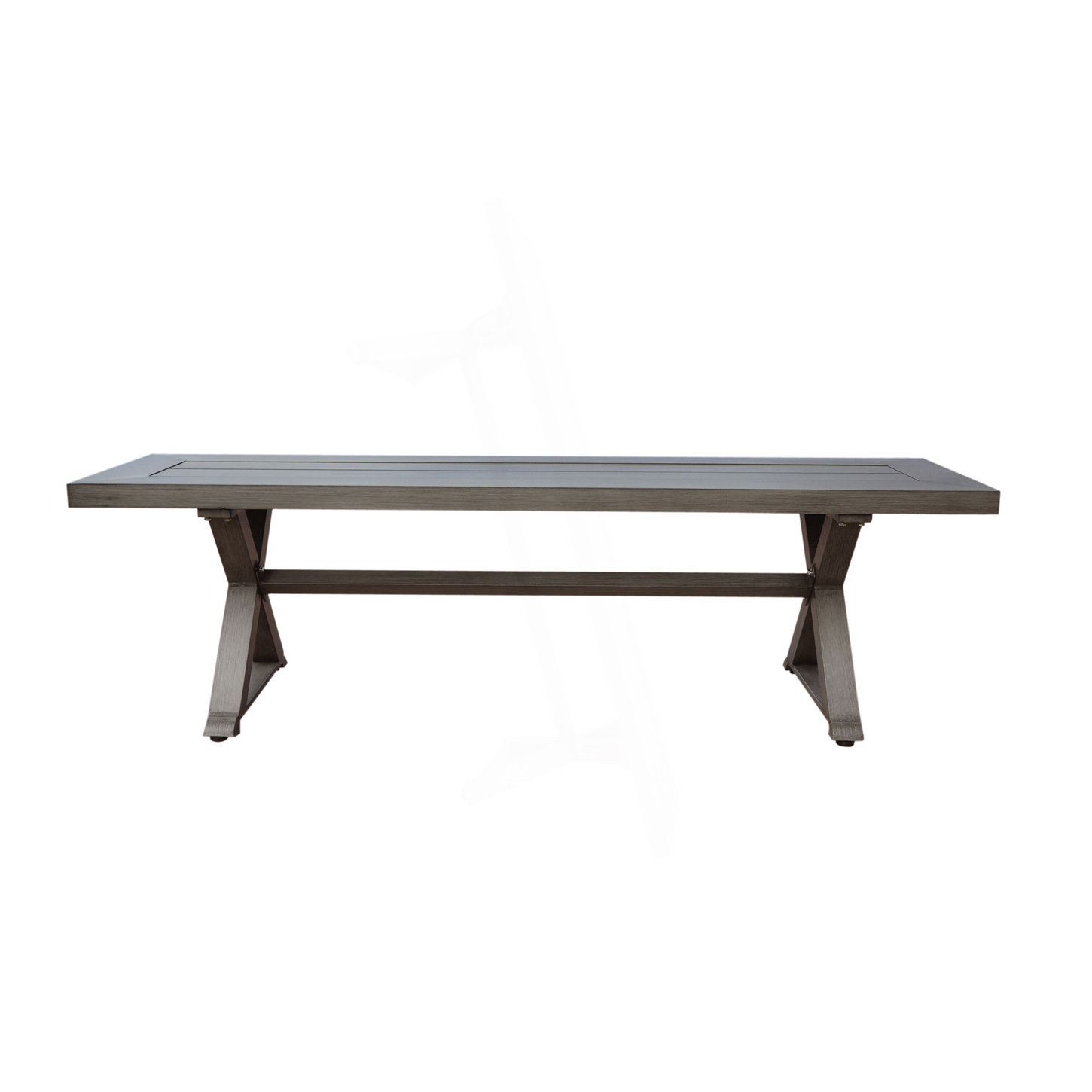 Brayden Studio Modern Bench, Modern Outdoor Aluminum Dining Bench | Wayfair