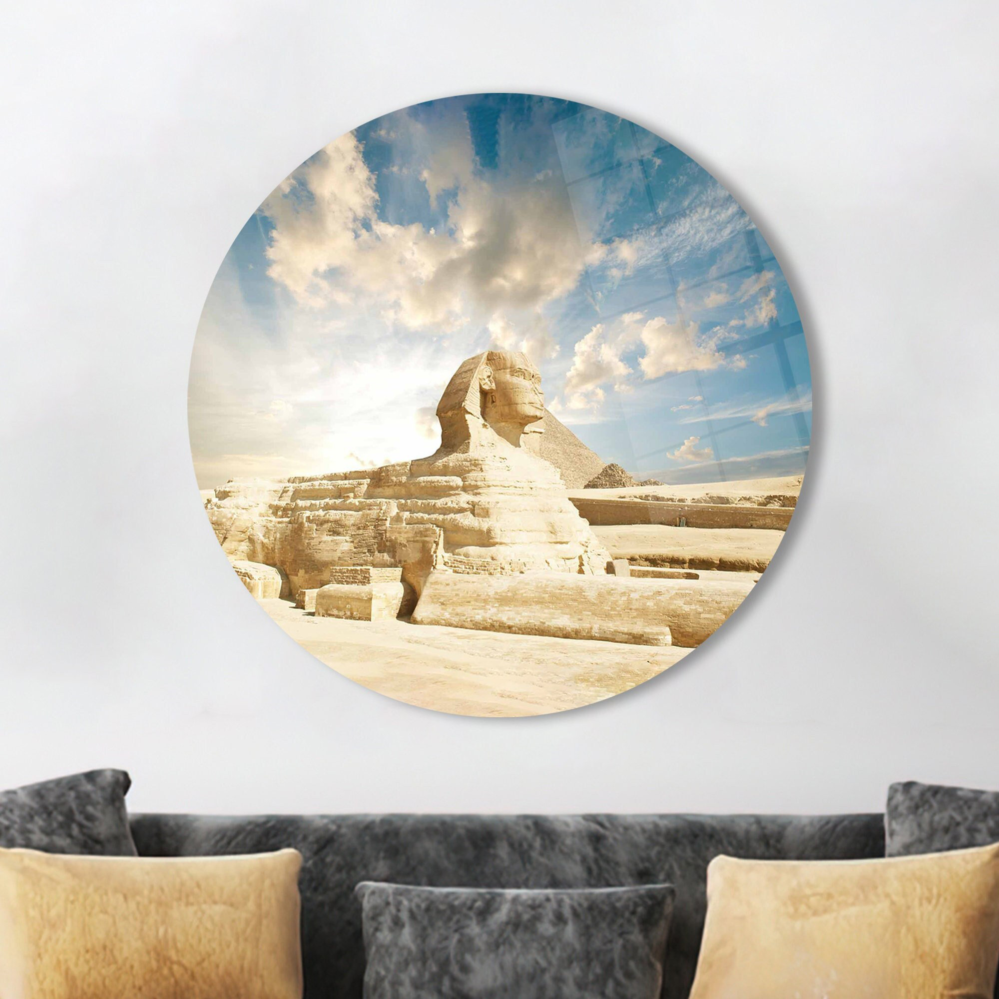 Foundry Select Sky Wall Decor Featuring Famous Egyptian Landmarks ...