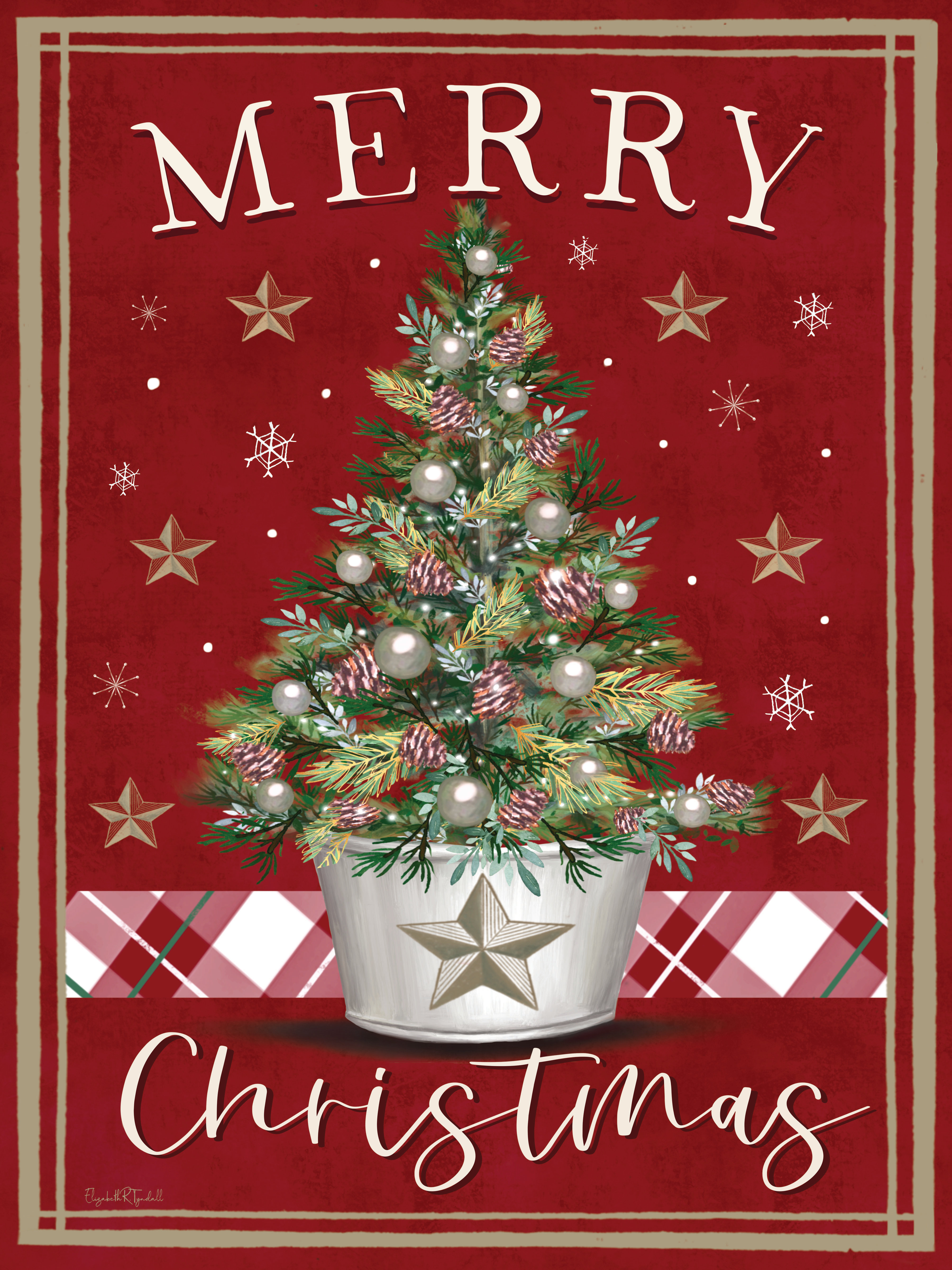 The Holiday Aisle® Winterbury Merry Christmas by Elizabeth Tyndall ...