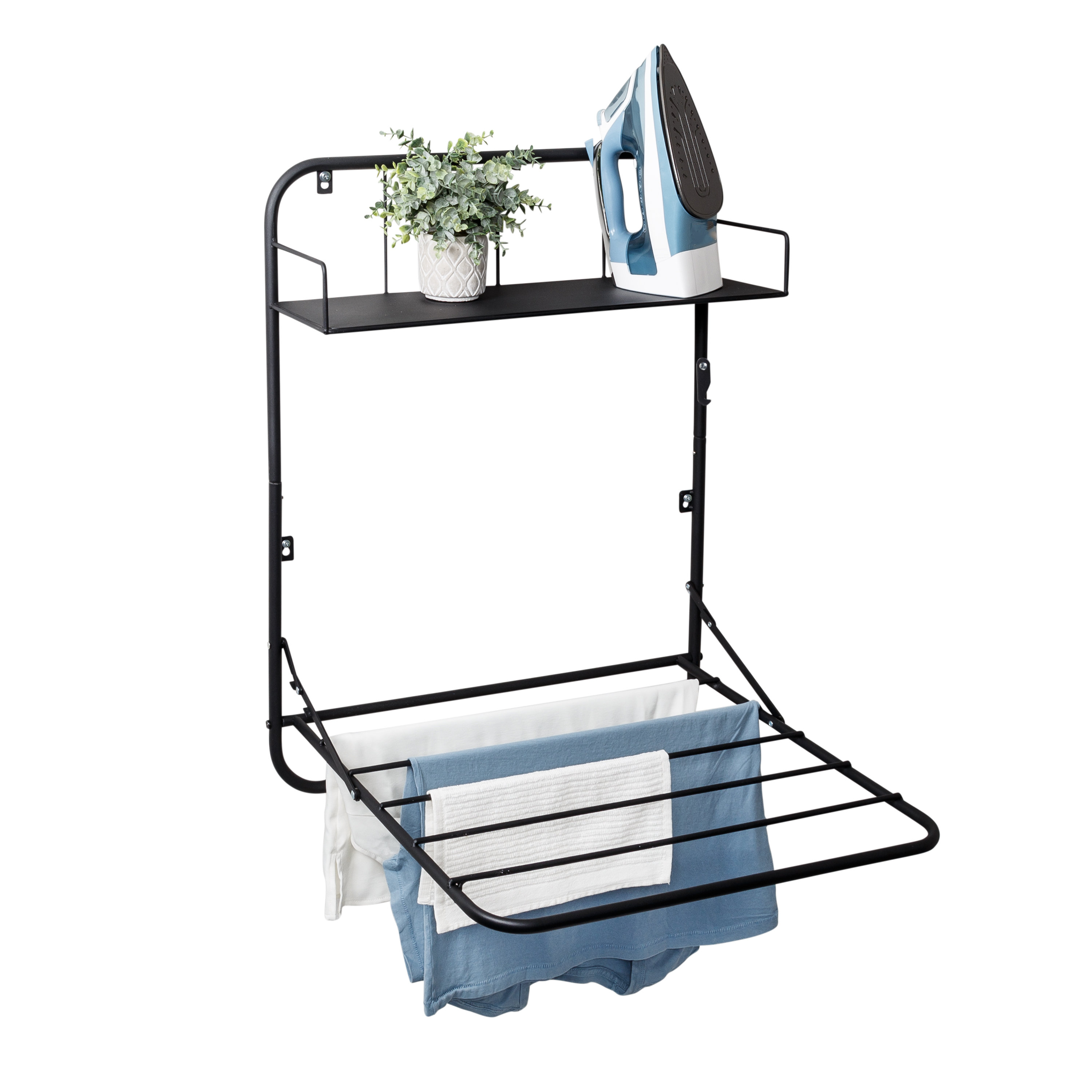 Rebrilliant Wall-Mounted Drying Rack | Wayfair