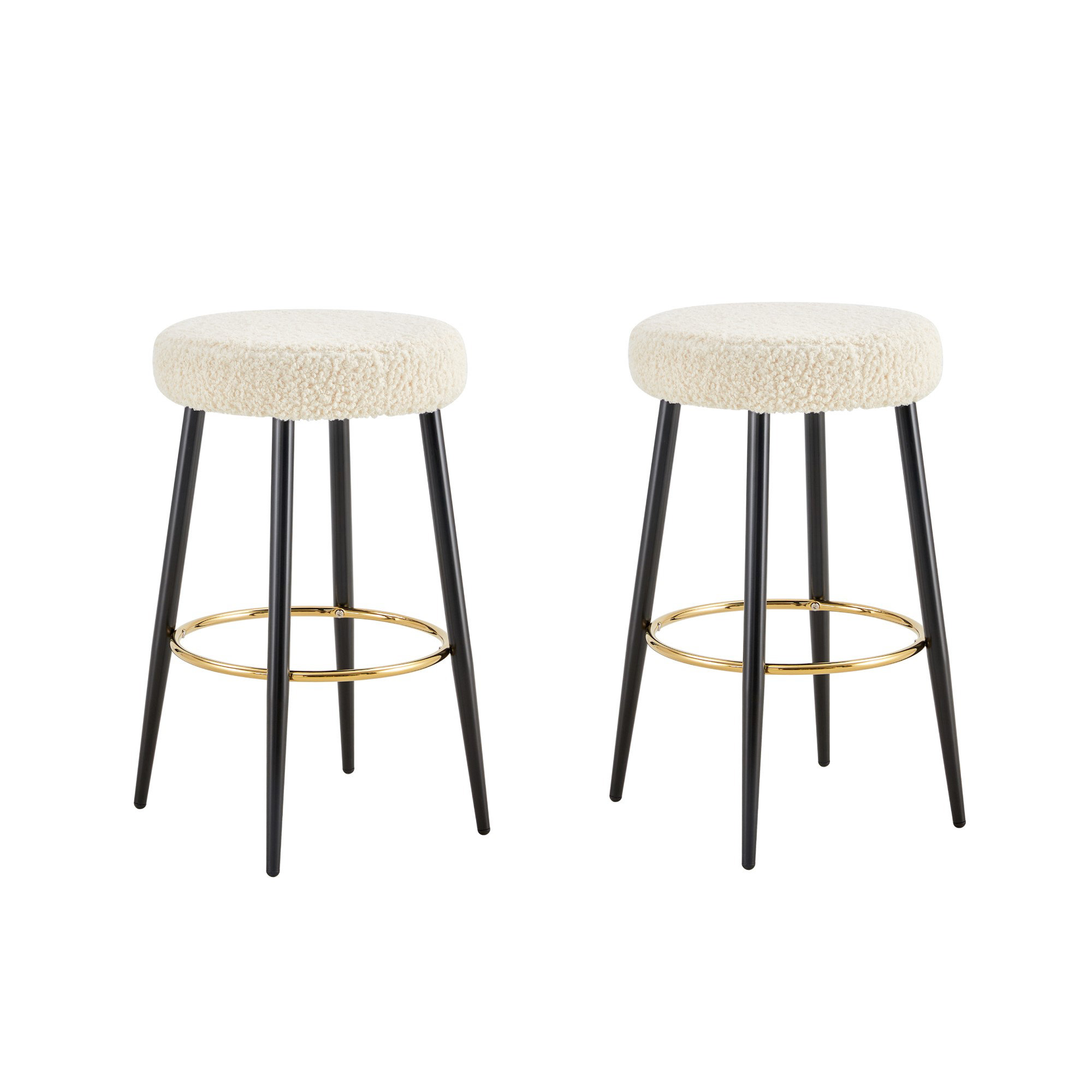 Mercer41 Counter Height Bar Stools （Set Of 2） | Wayfair