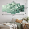 Winston Porter Monochrome Jade Leaves Lus Layers I - Jade Wall Art ...