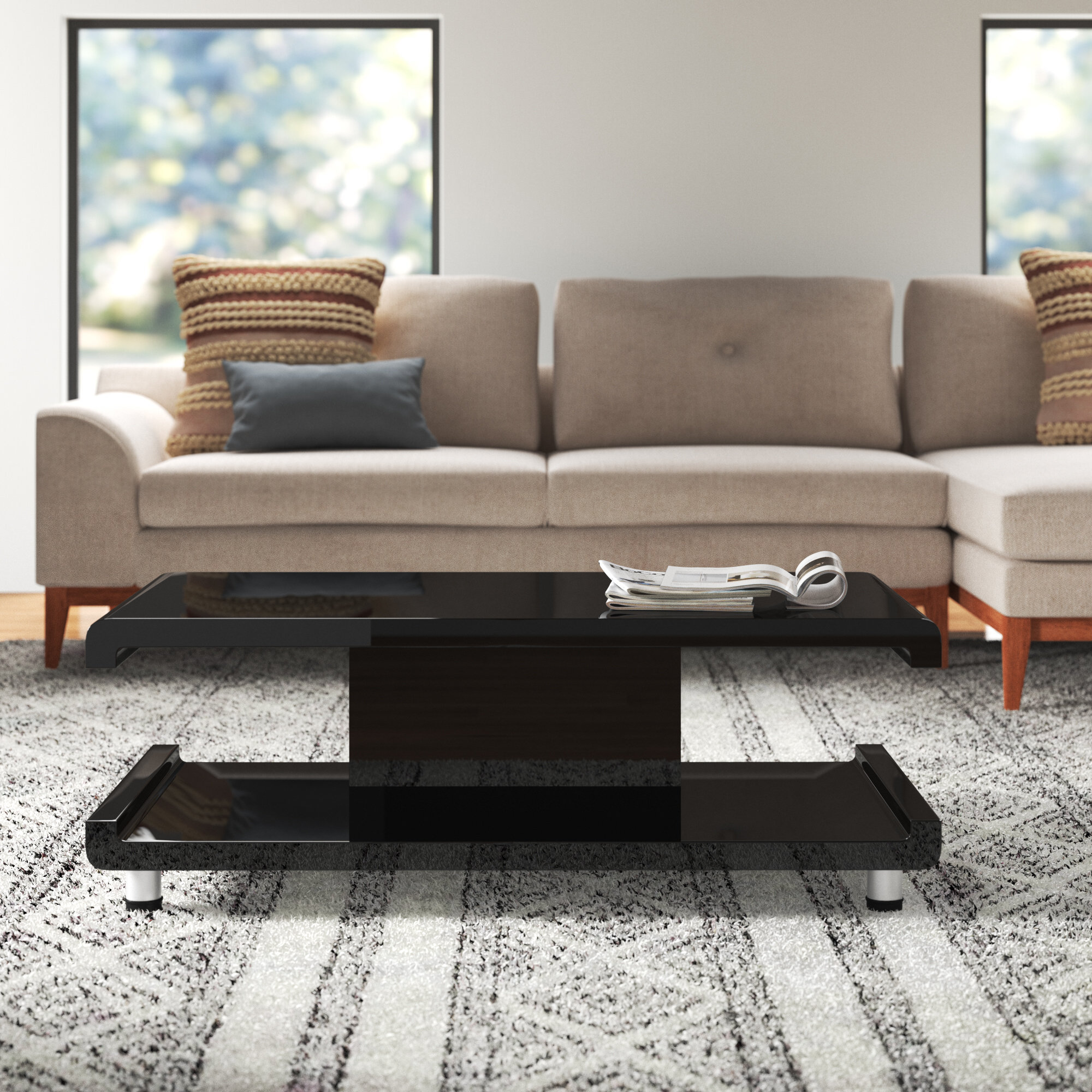 Artiva USA 4 Legs Coffee Table with Storage & Reviews | Wayfair