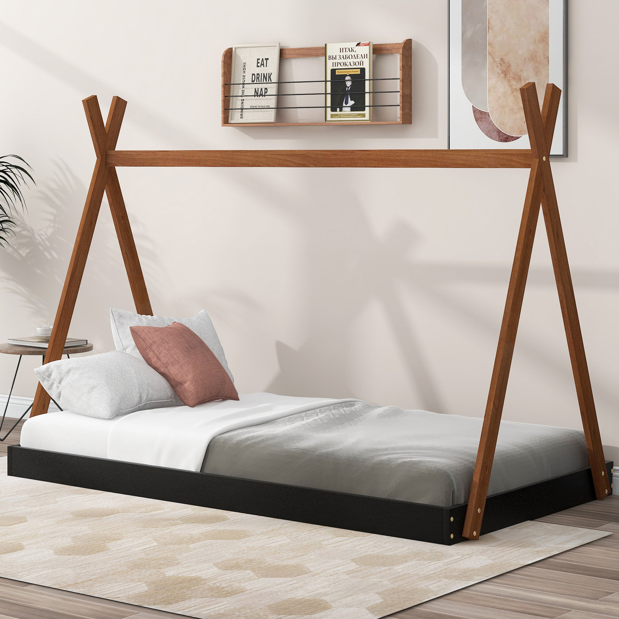 Harper Orchard Tent Floor Bed With Triangle Structure - Wayfair Canada