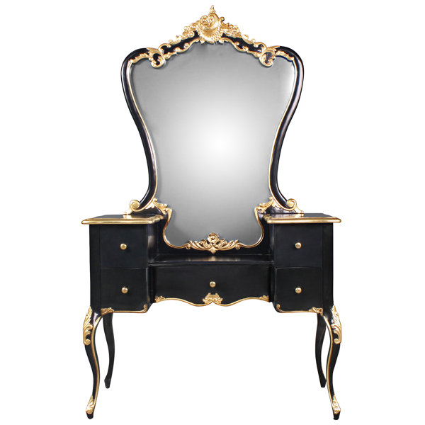 Design Toscano Rococo Isabella Vanity with Mirror | Wayfair