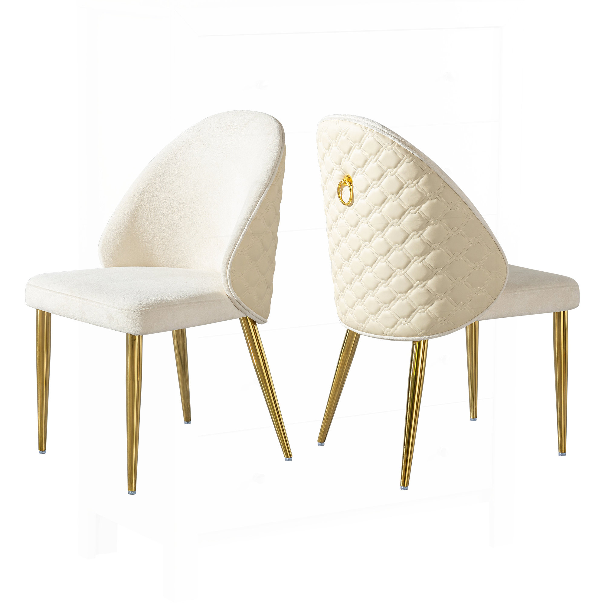 Mercer41 Stylish Lon Set with Unique Design Backrest and Durable Metal ...