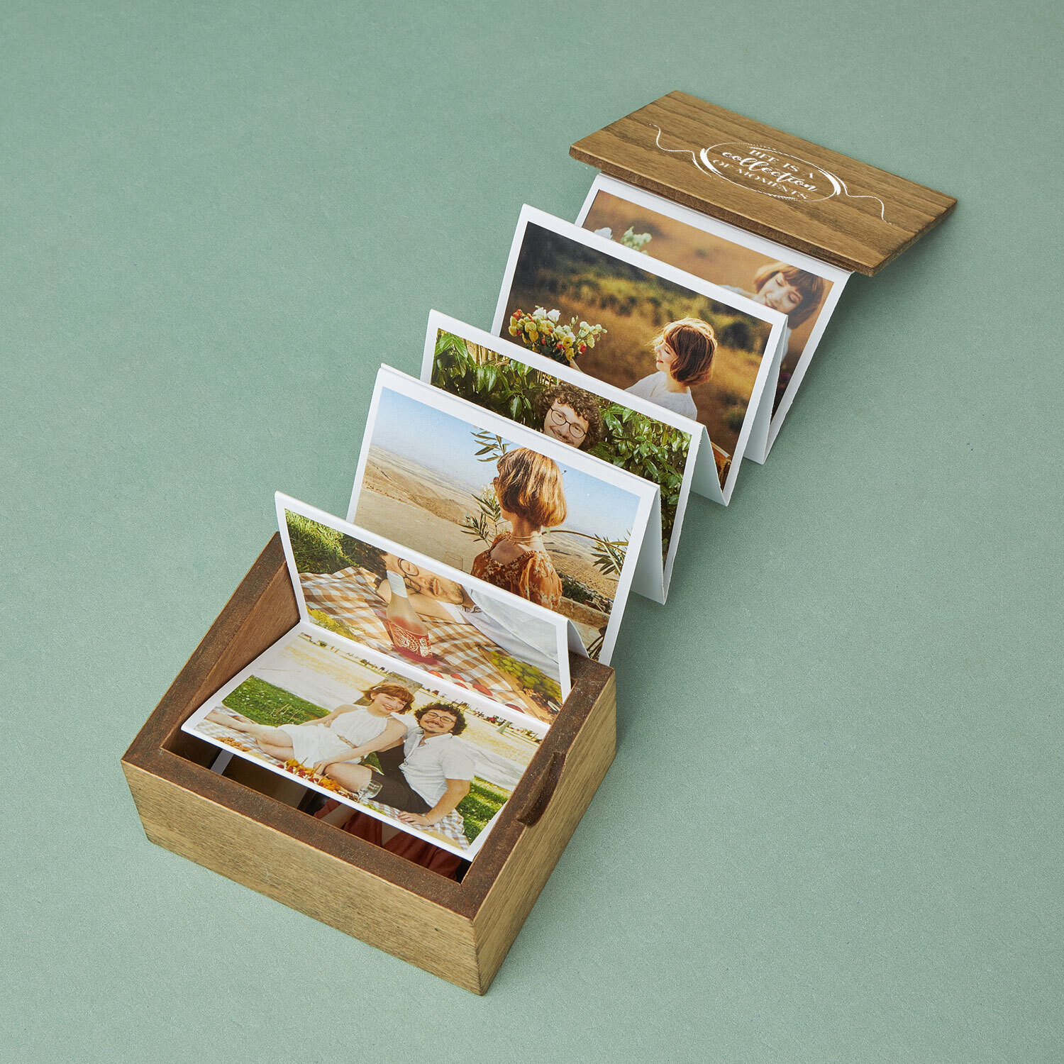 zarify Collection Of Memories Design Wooden Album | Wayfair.co.uk