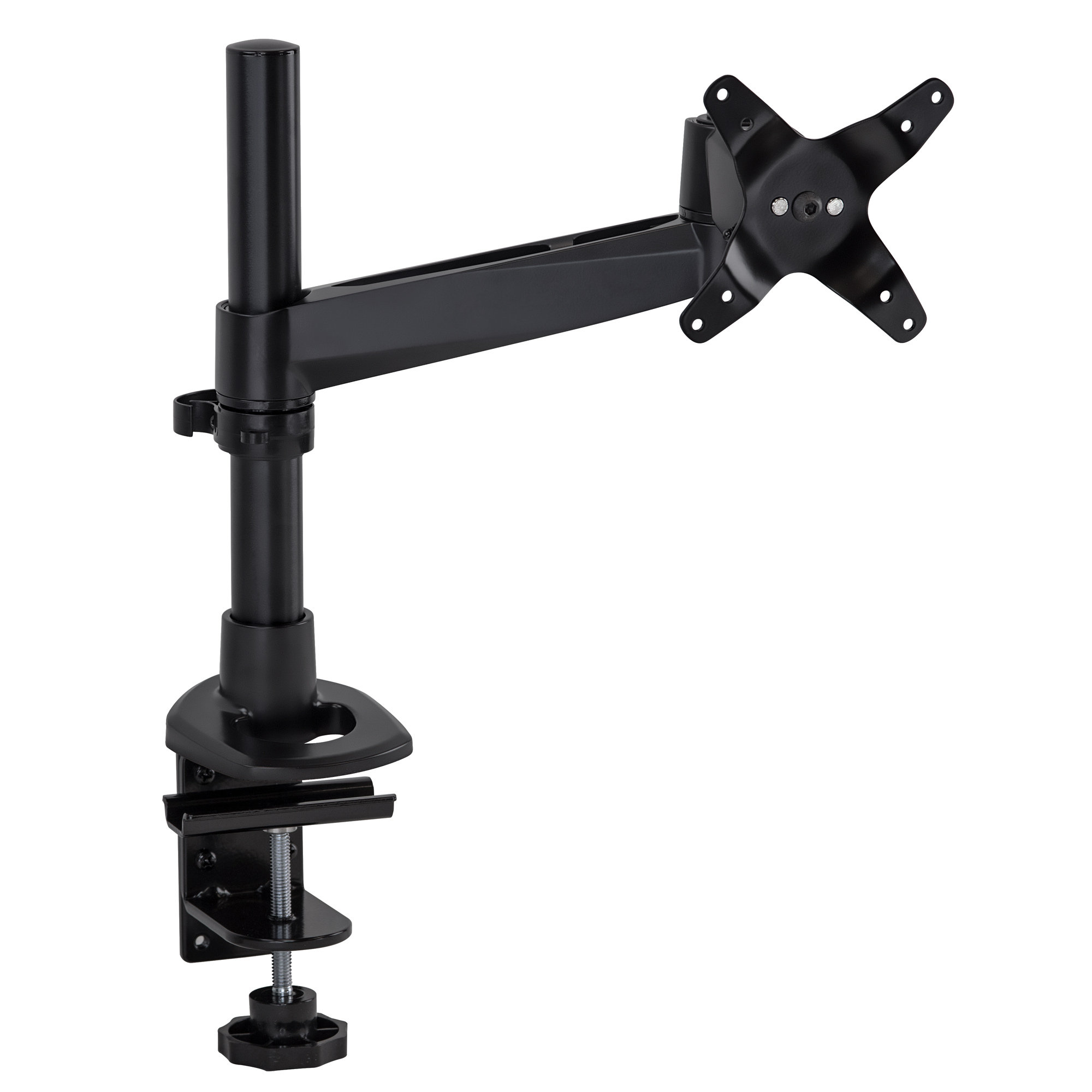 Mount-It Full Motion Adjustable Single Computer Monitor Desk Clamp ...