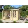 Technoflex Chic-Sheds Sutton 1 Solid Wood Garden Shed 11-Ft X 10Ft With ...