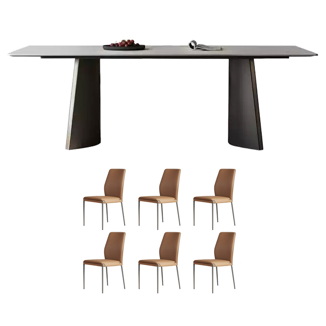 RESROS High-end Fashion Rock Slab Dining Table - Wayfair Canada
