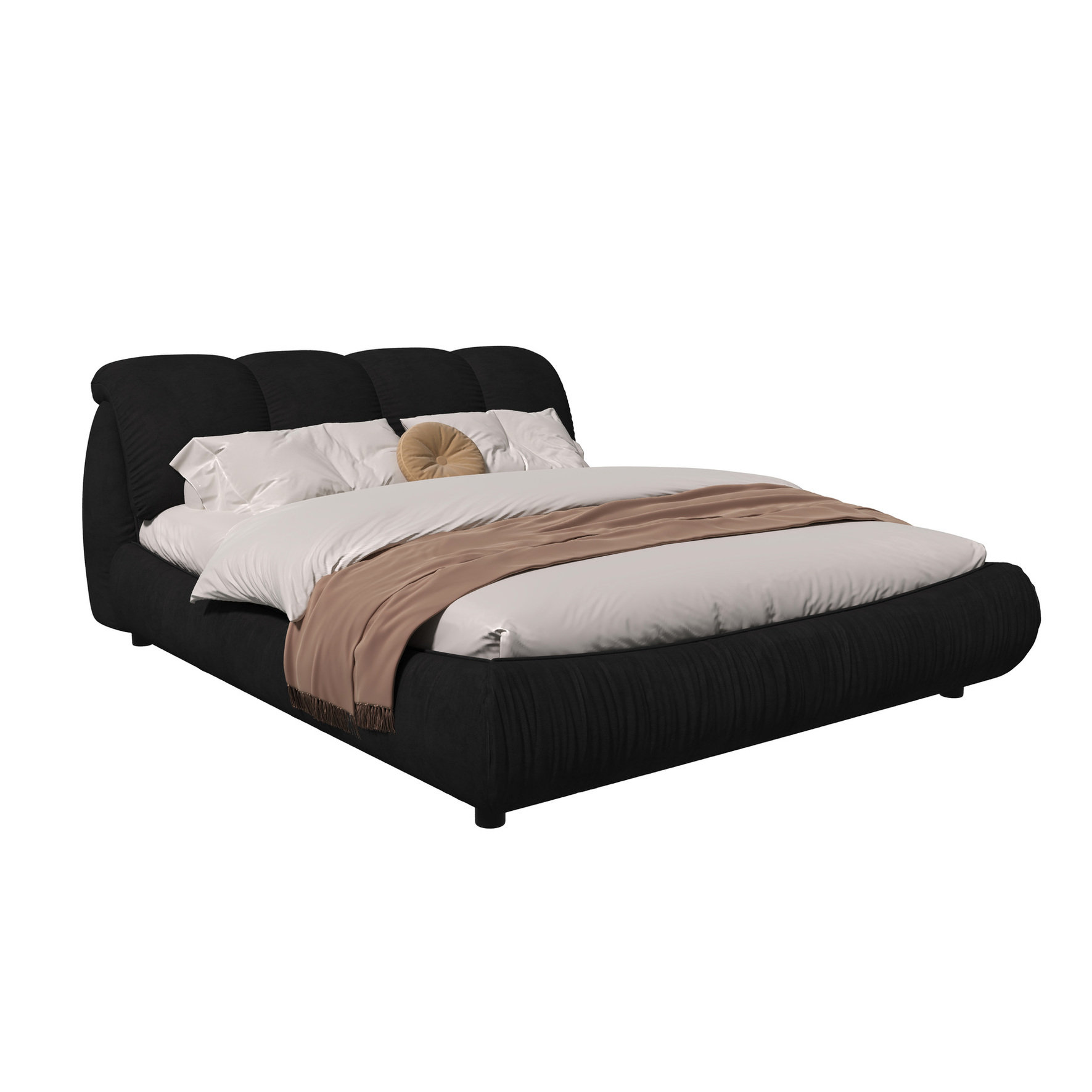 Brayden Studio® King Platform Bed With Soft And Robust Solid Wood Slats ...