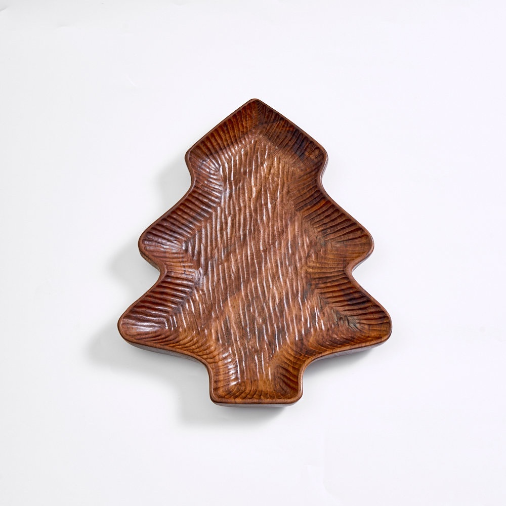 August Grove® Walnut Decor Plate | Wayfair