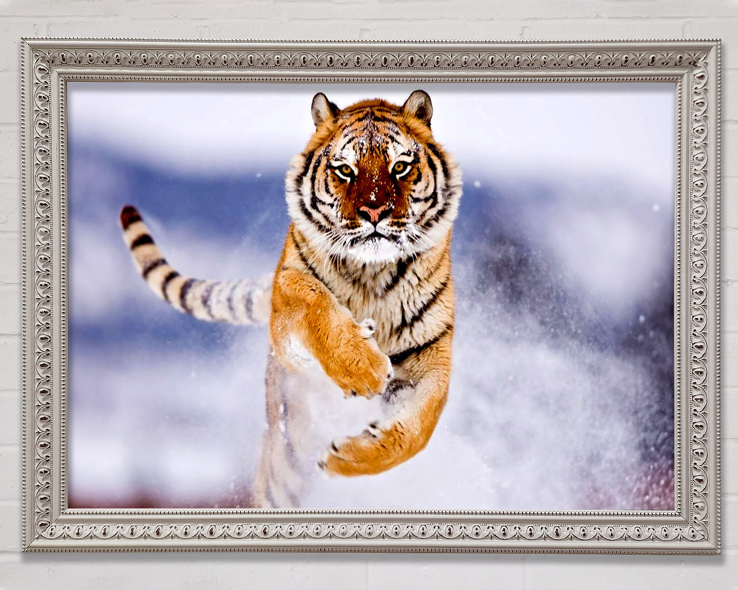 Bright Star Running Snow Tiger - Print | Wayfair.co.uk