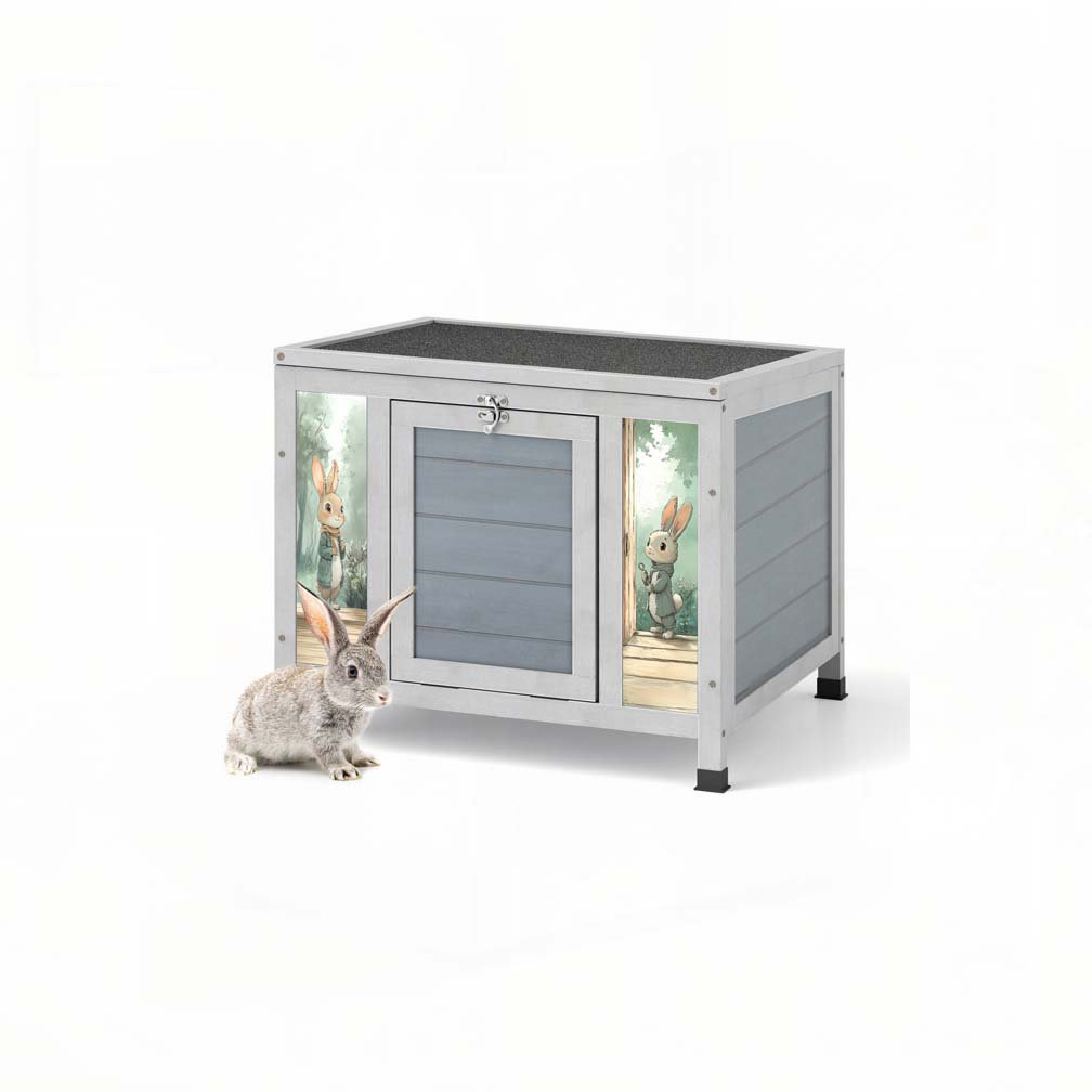 Tucker Murphy Pet™ Small Outdoor Wooden Rabbit Hutch with Lockable Door ...