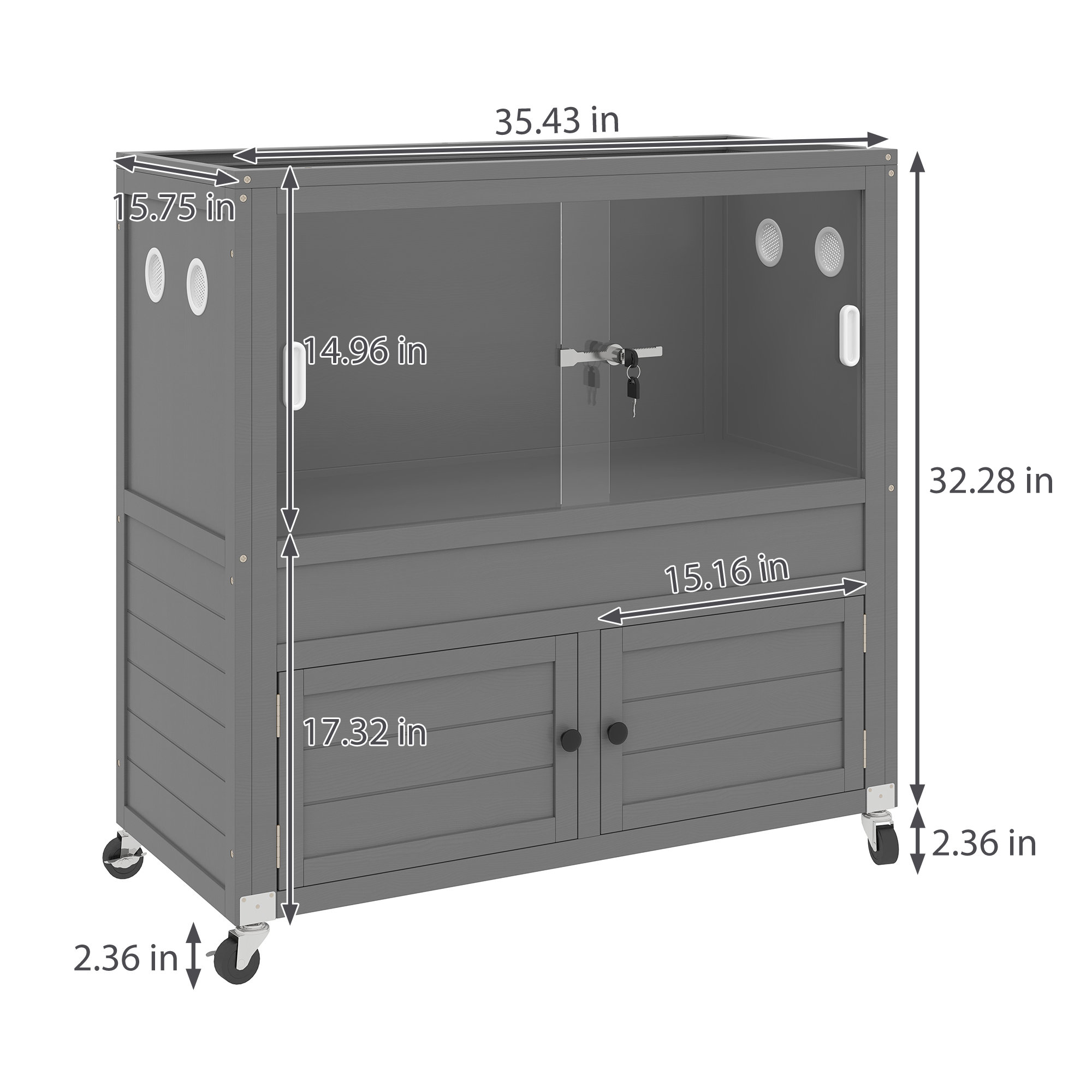 DANLONG 45 Gallons Reptile Terrarium Stand With Adjustable Storage ...