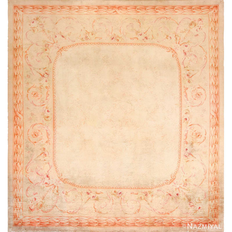 Nazmiyal Collection Open Field Square Antique French Renaissance Soft ...