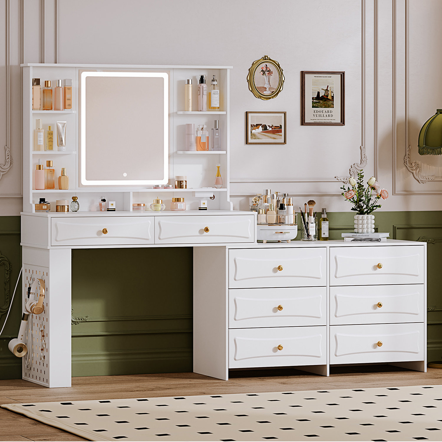 Latitude Run® Jiair Vanity | Wayfair