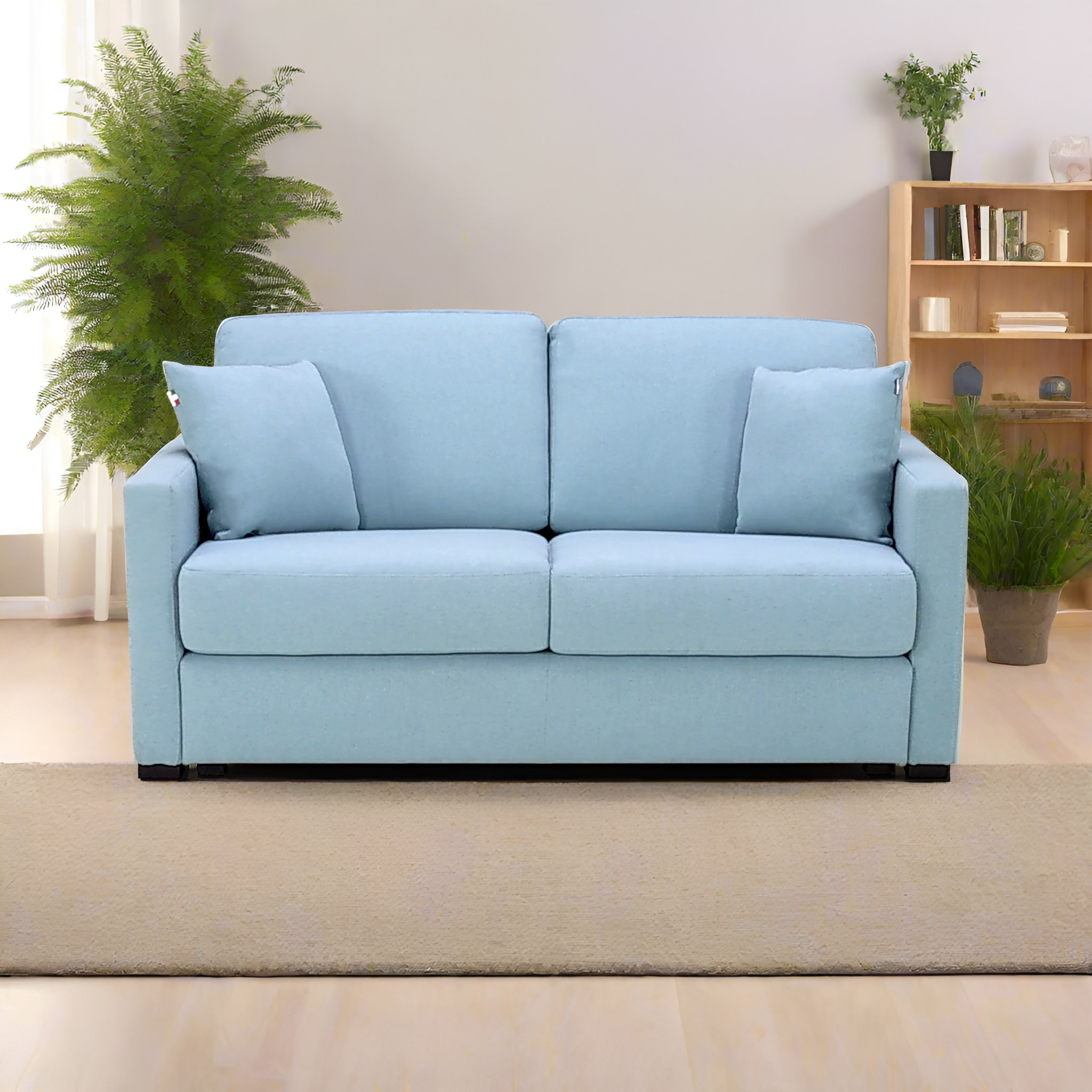 Hokku Designs Vernall 64" Italian Stain And Abrasion Resistant ...