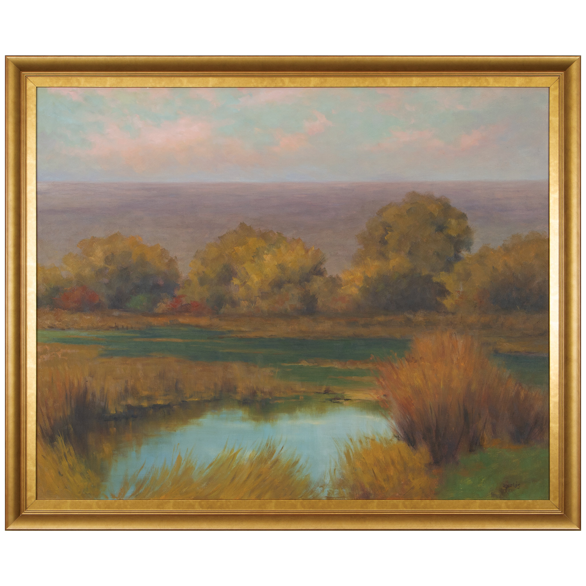 The Natural Light Silent Pool by Ellis - Picture Frame Painting | Wayfair