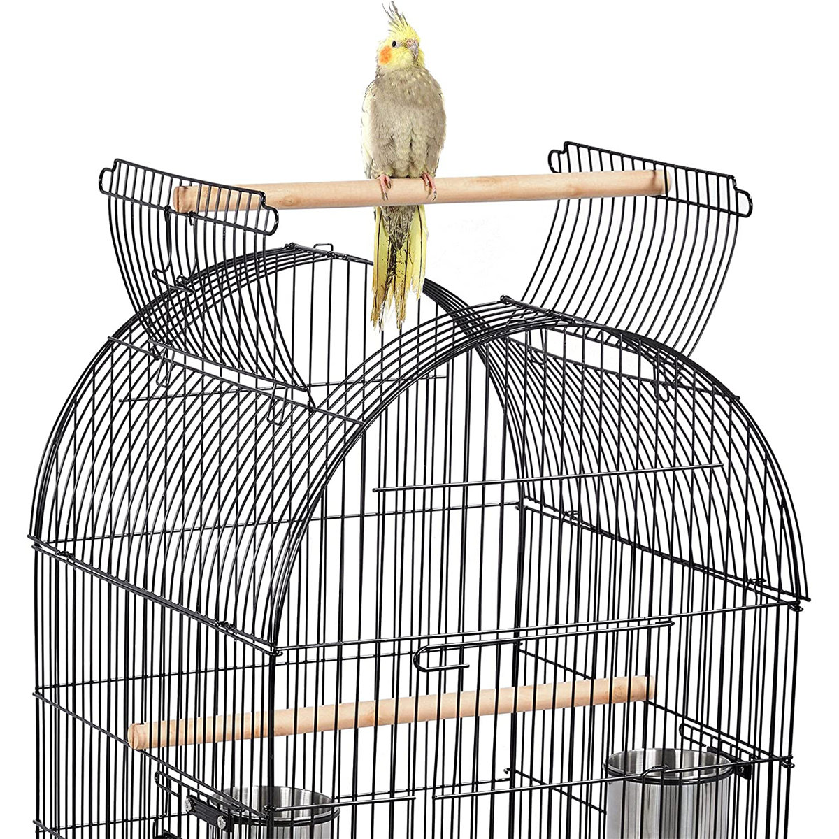 Tucker Murphy Pet™ Gabrielson 59'' Iron Play Top Floor Bird Cage with ...