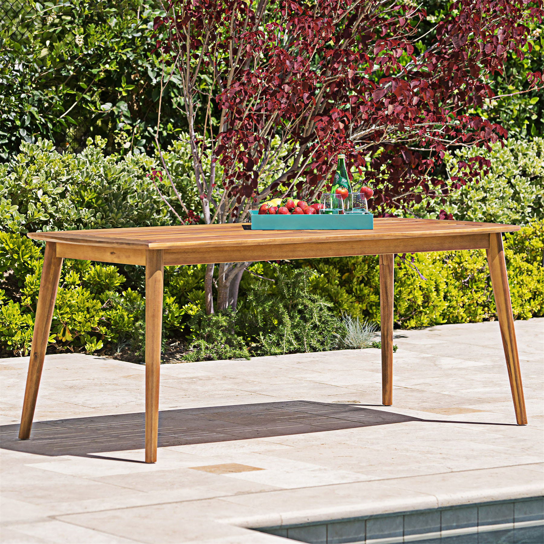 George Oliver Outdoor Wood Dining Table - Wayfair Canada