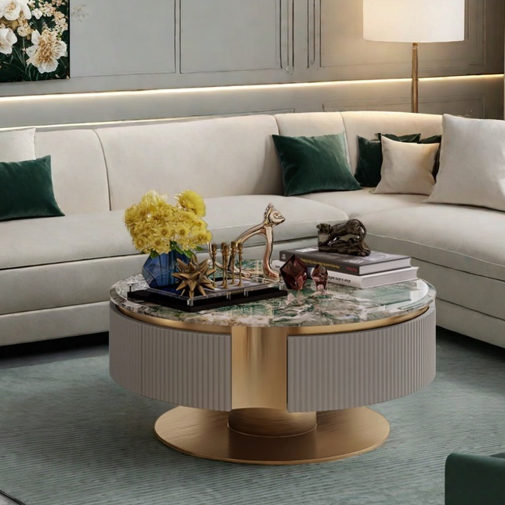 Wu's StylishVault High-end light luxury design sense coffee table | Wayfair