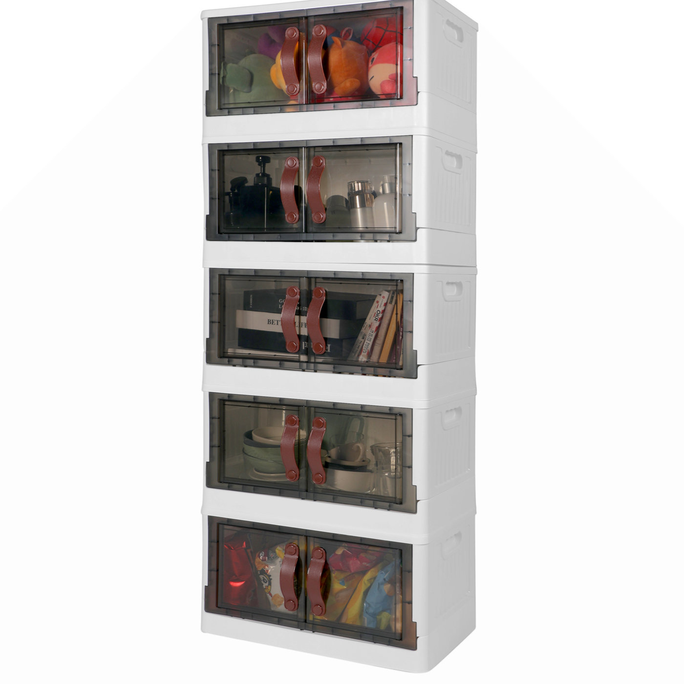 Rebrilliant Plastic Storage Bins With Lids, Qt Gal Storage Cabinet ...