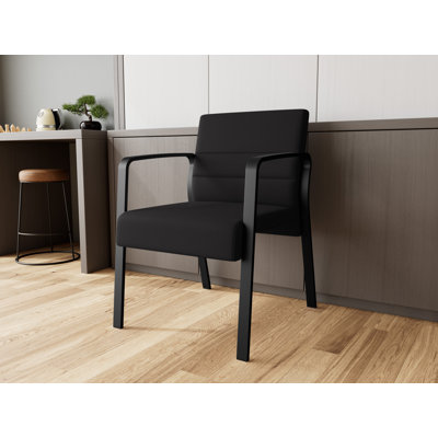 Lesro Waterfall Waiting Reception Guest Chair Metal Frame | Wayfair