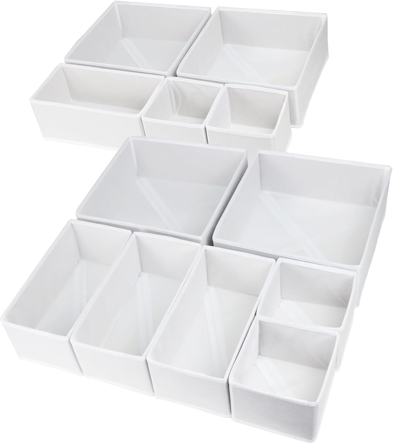 Rebrilliant 12-pack Foldable Drawer Organizers | Wayfair