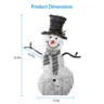The Holiday Aisle® LED Christmas Snowman Decoration Light Collapsible ...