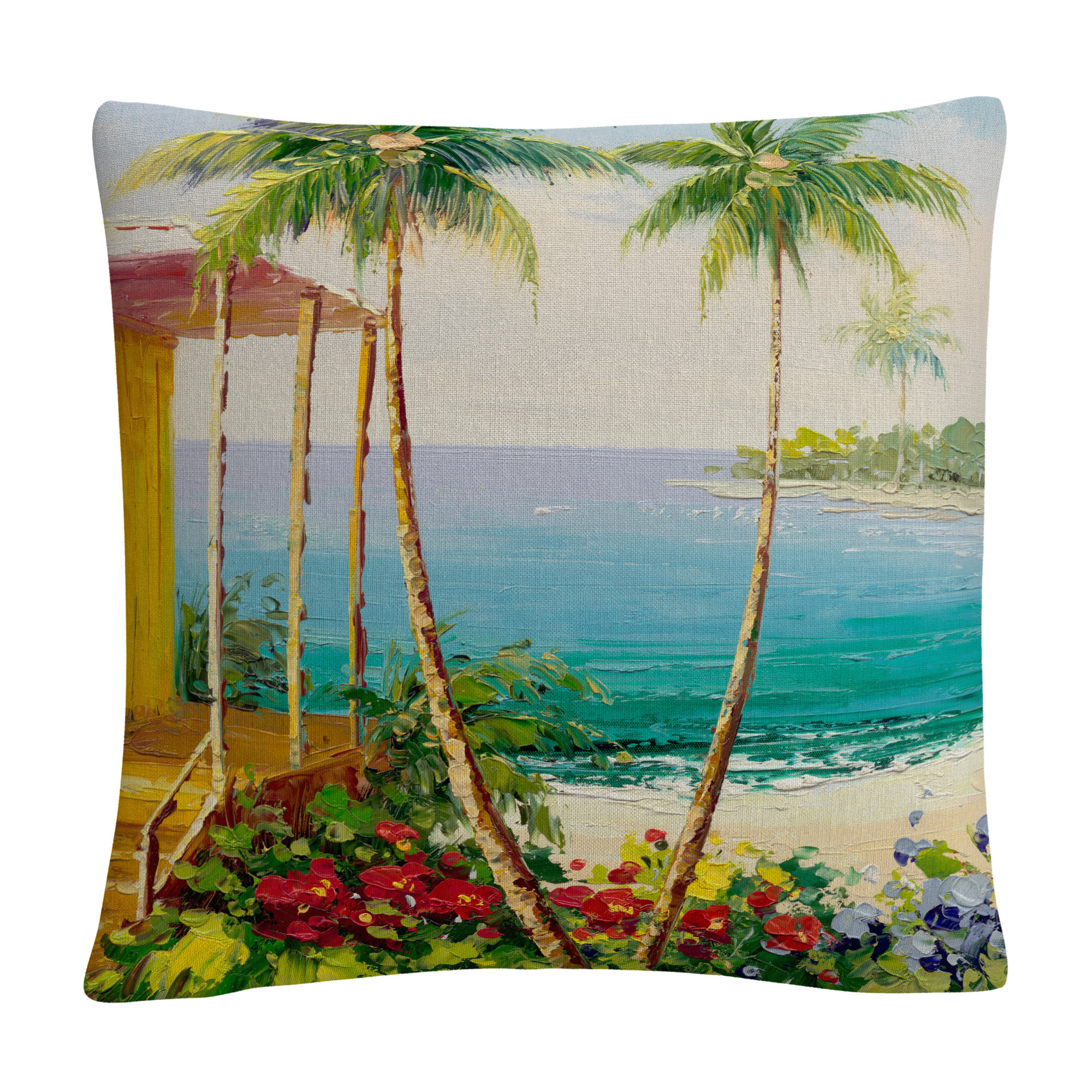 Trademark Fine Art Rio Key West Villa Throw Pillow | Wayfair