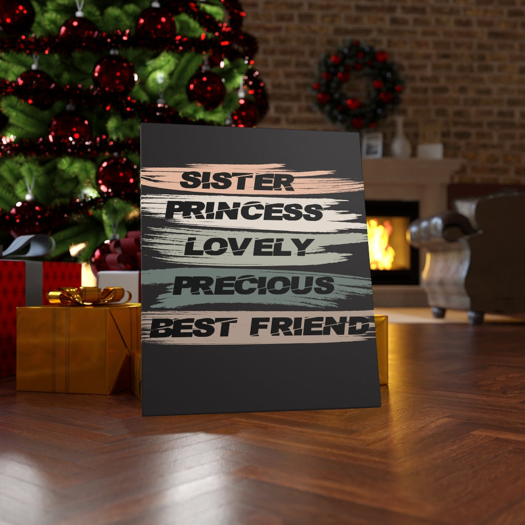 Trinx Inspirational Quote Canvas Lovely Precious Best Friend Wall Art ...