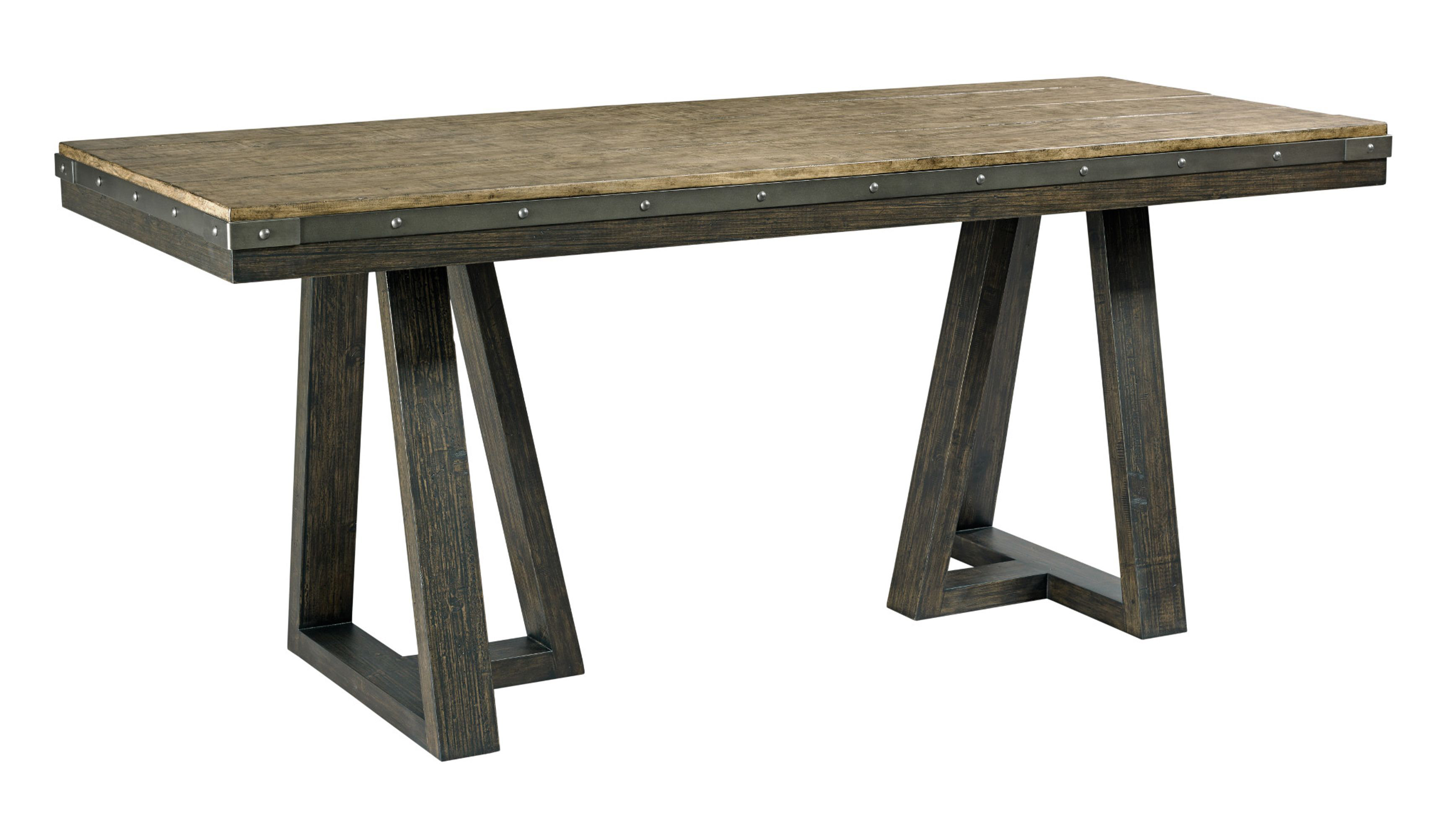 Rosalind Wheeler Caliya Counter Height 84" Pine Solid Wood Dining Table ...