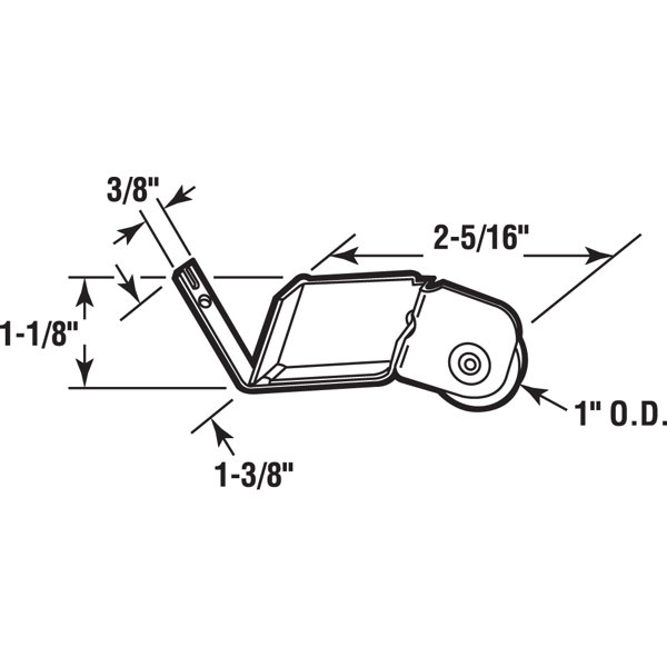 Prime-Line Aluminum Screen Door Tension Spring with 1 in. Plastic ...