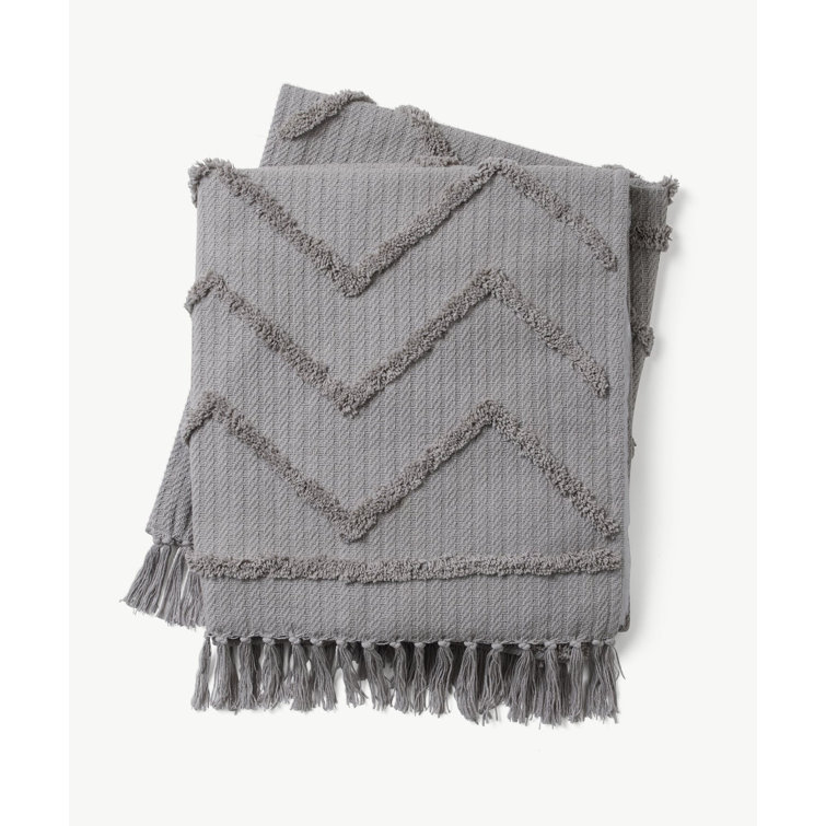 Blue Loom Cotton Chevron Ripple Assorted Linens Set - Wayfair Canada