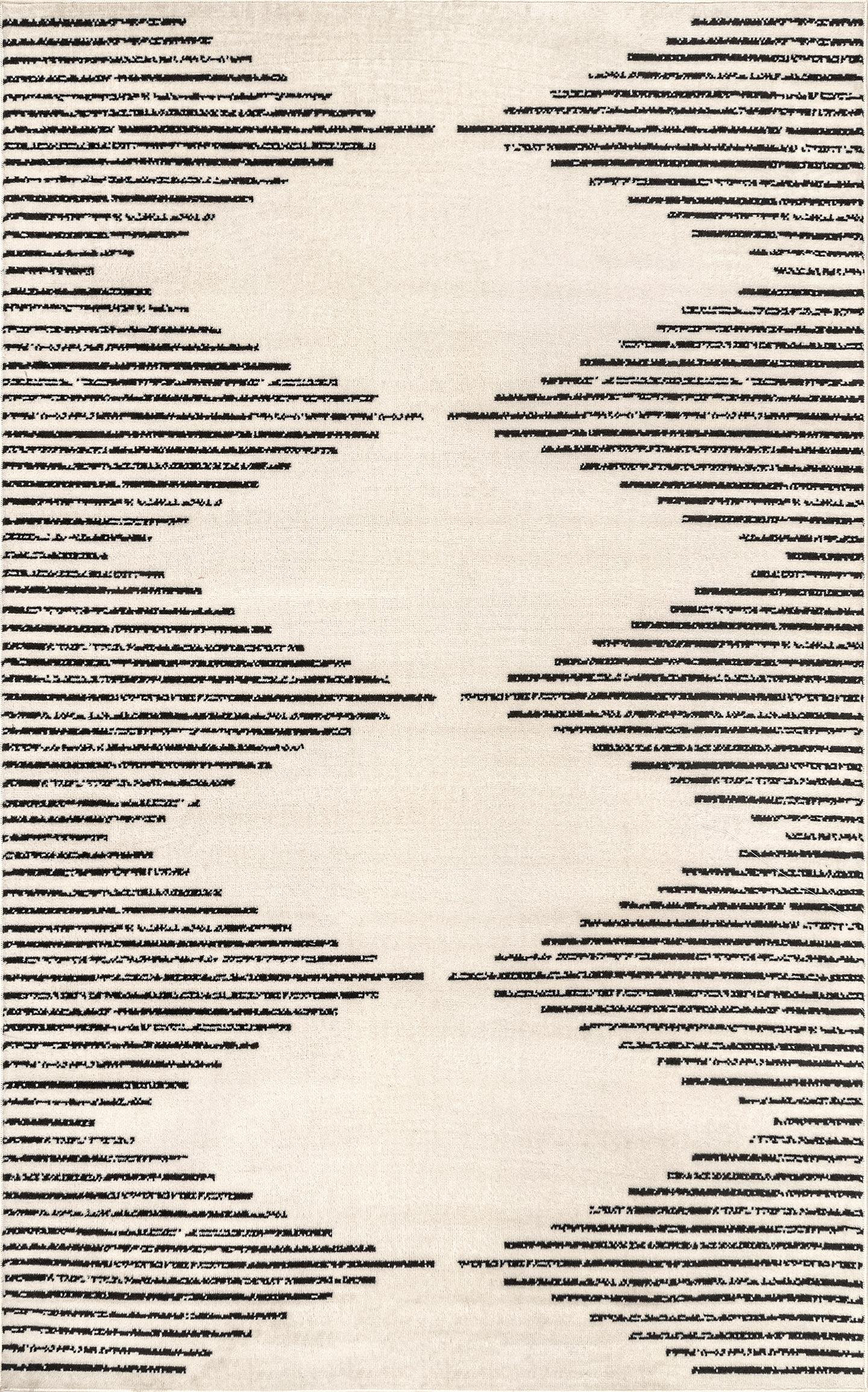 Union Rustic Joanne Diamond Stripes Geometric Cream Area Rug & Reviews ...