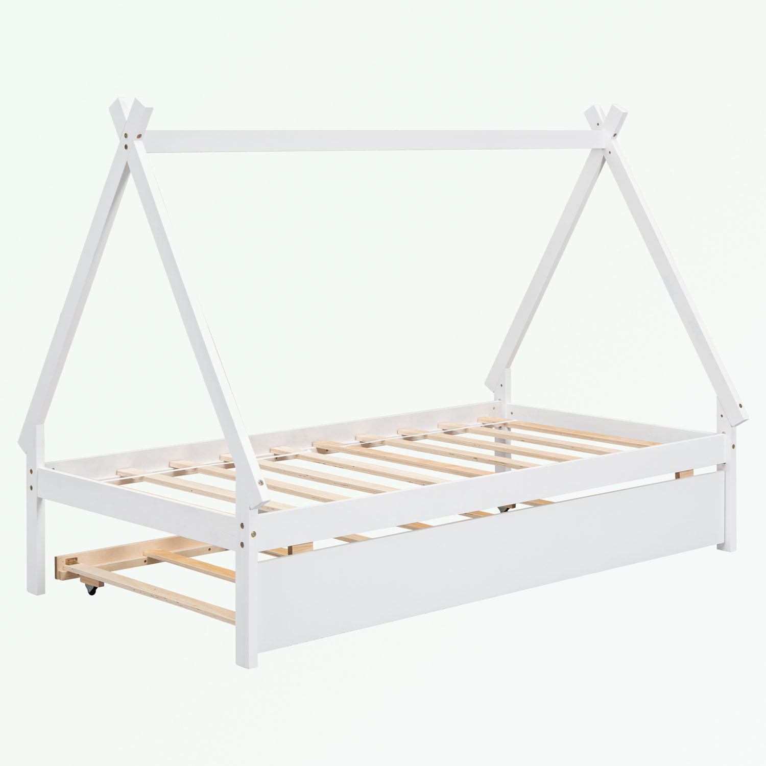 Isabelle & Max™ Solid Wood Tent Floor Daybed with Trundle "& Reviews ...