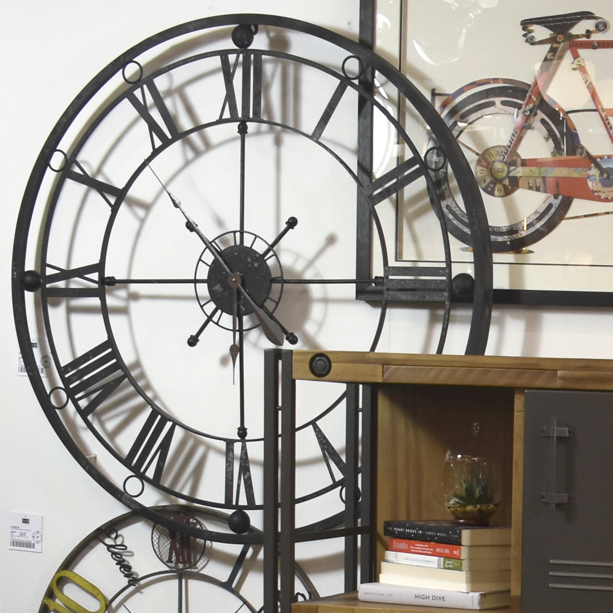 Laurel Foundry Modern Farmhouse® Oversized Michell 39.4" Wall Clock ...