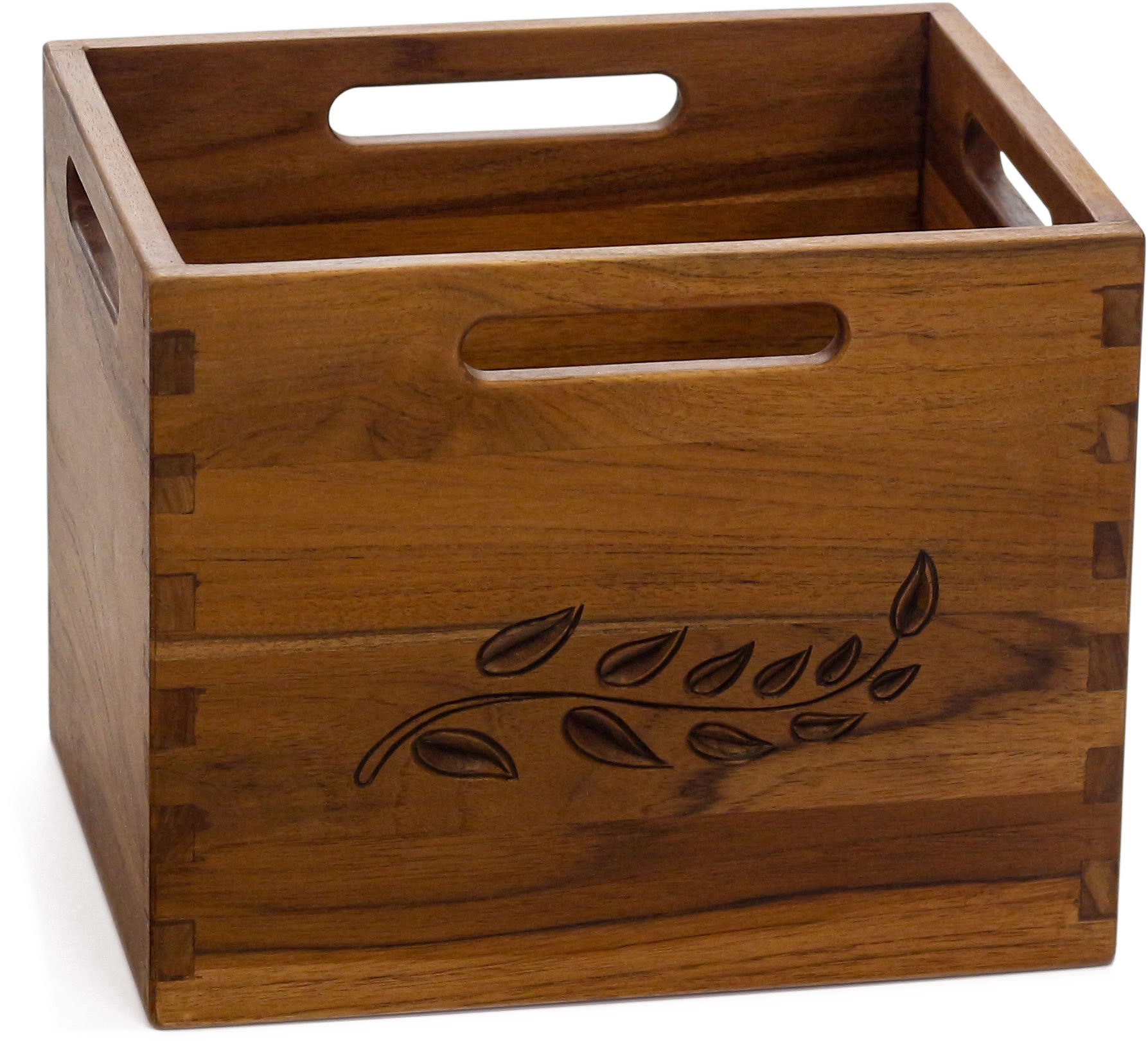 Aqua Teak Spa Solid Wood Storage Bin | Wayfair