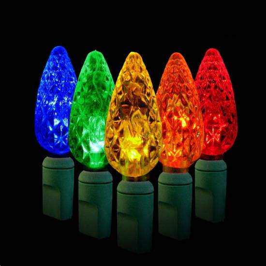 The Holiday Aisle® 100T Multi-Colour Led Christmas String Lights Indoor ...