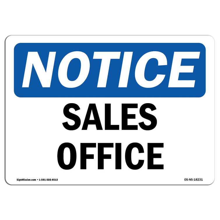 SignMission Sales Office Sign | Wayfair
