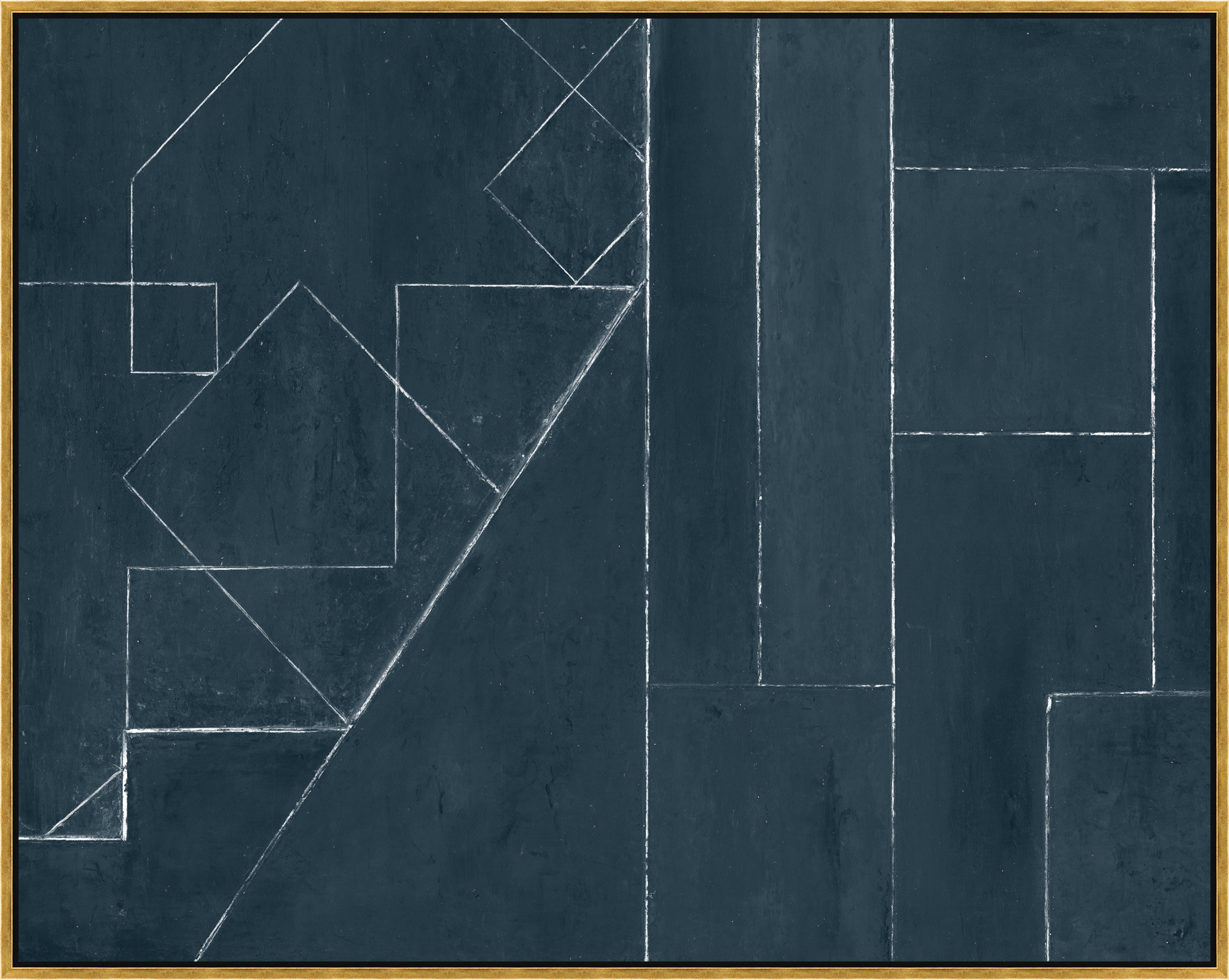 Wendover Art Group Indigo Sign 3 by Thom Filicia - Floater Frame ...